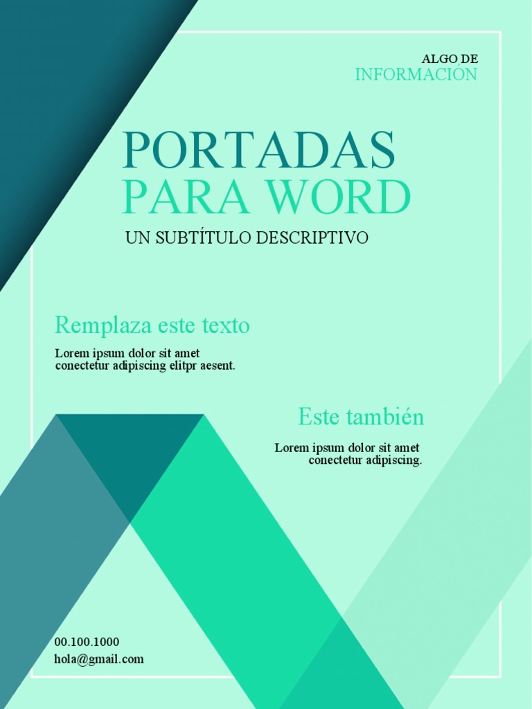 Portada Formal Con Diseño Bonito y Profesional | PDF