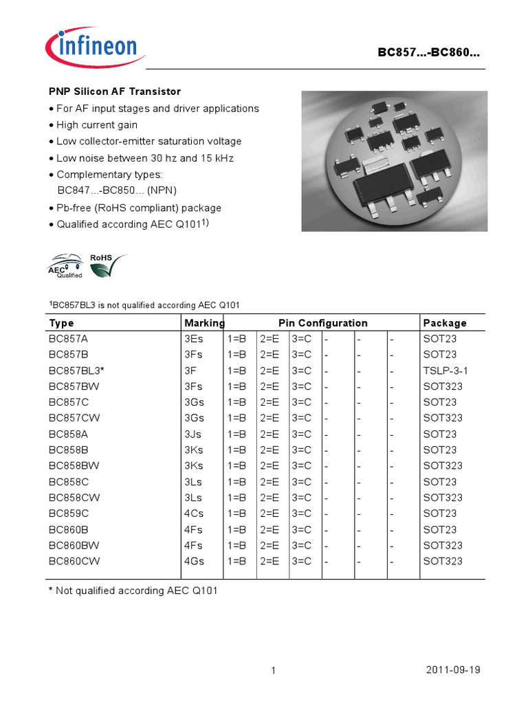 PNP Silicon AF Transistor Specs | PDF | Bipolar Junction Transistor ...