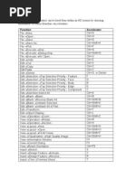 NX 9 Shortcuts | PDF | Keyboard Shortcut | Computer Architecture