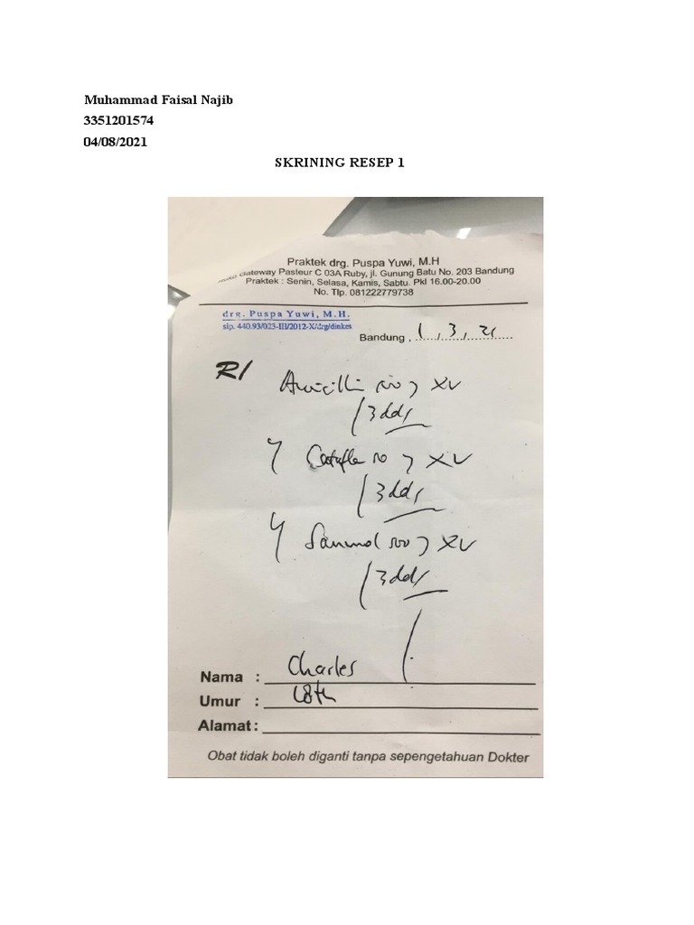 Skrining Resep | PDF