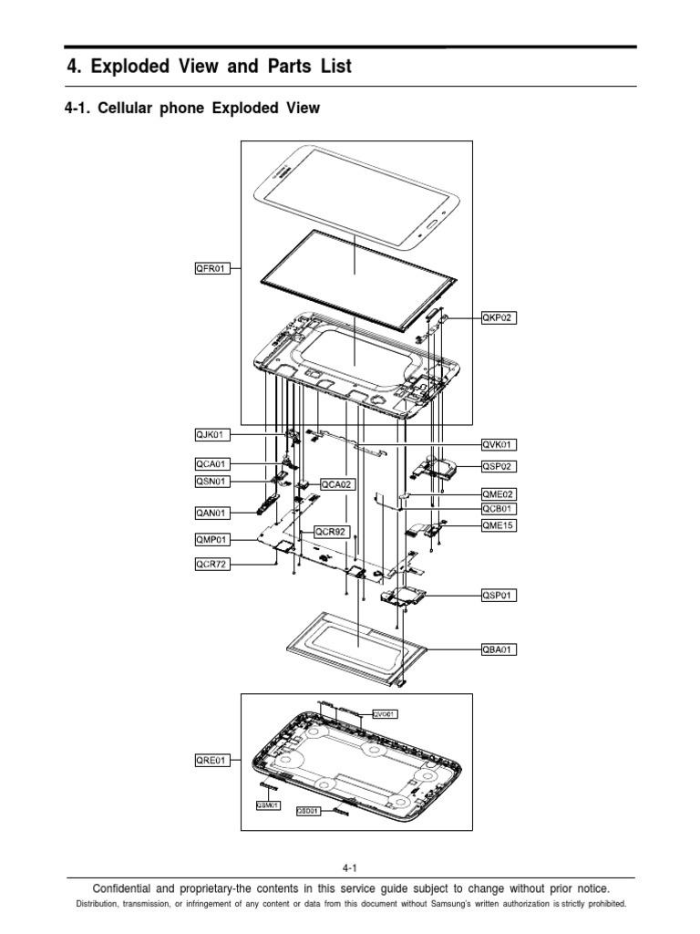 Cell phone exploded view and parts | PDF