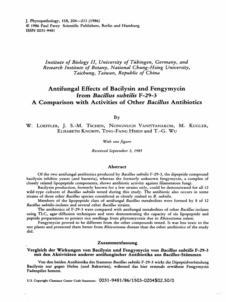 Loeffler 1986 | PDF | Growth Medium | Elution