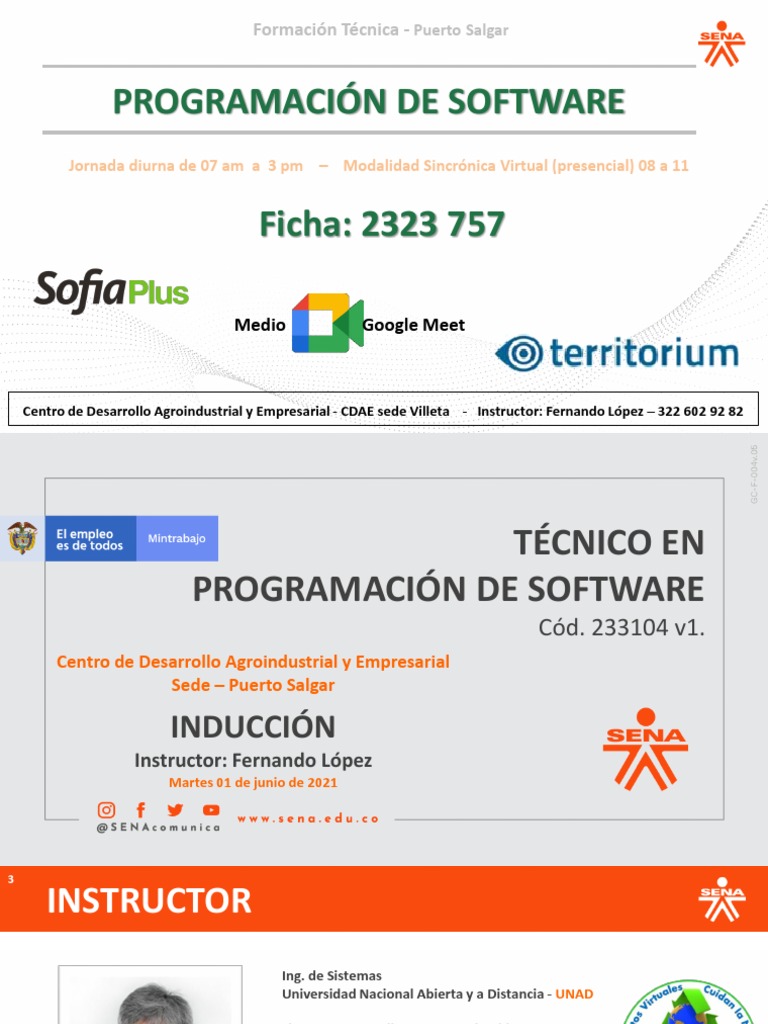 01 - Inducción - PROGRAMACION SOFTWARE | PDF | Software | Informática