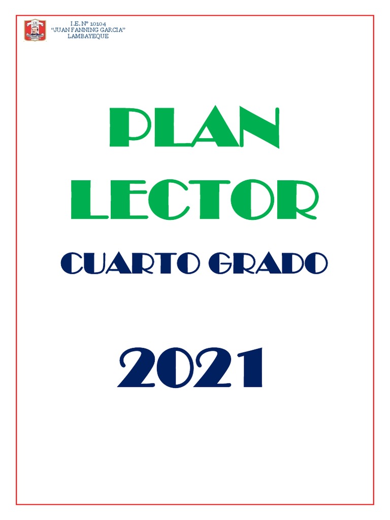 Plan Lector Cuarto Grado IE Juan Fanning | PDF | Maíz | Agua