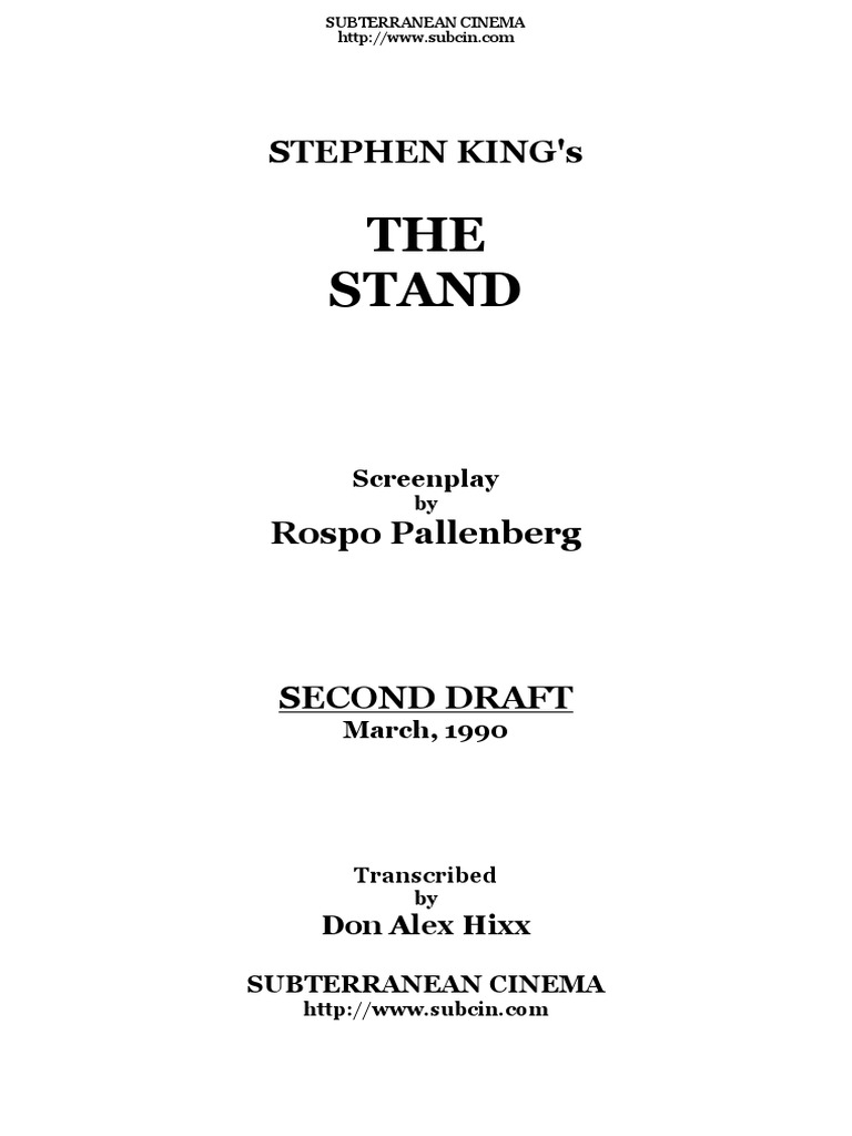 The Stand - Rospo Pallenberg | PDF | Nature