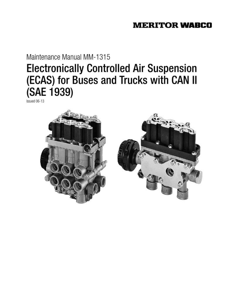 Electronically Controlled Air Suspension (ECAS) For Buses and Trucks With CAN II (SAE 1939 ...