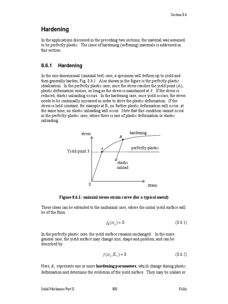 Hardening | PDF | Plasticity (Physics) | Deformation (Engineering)