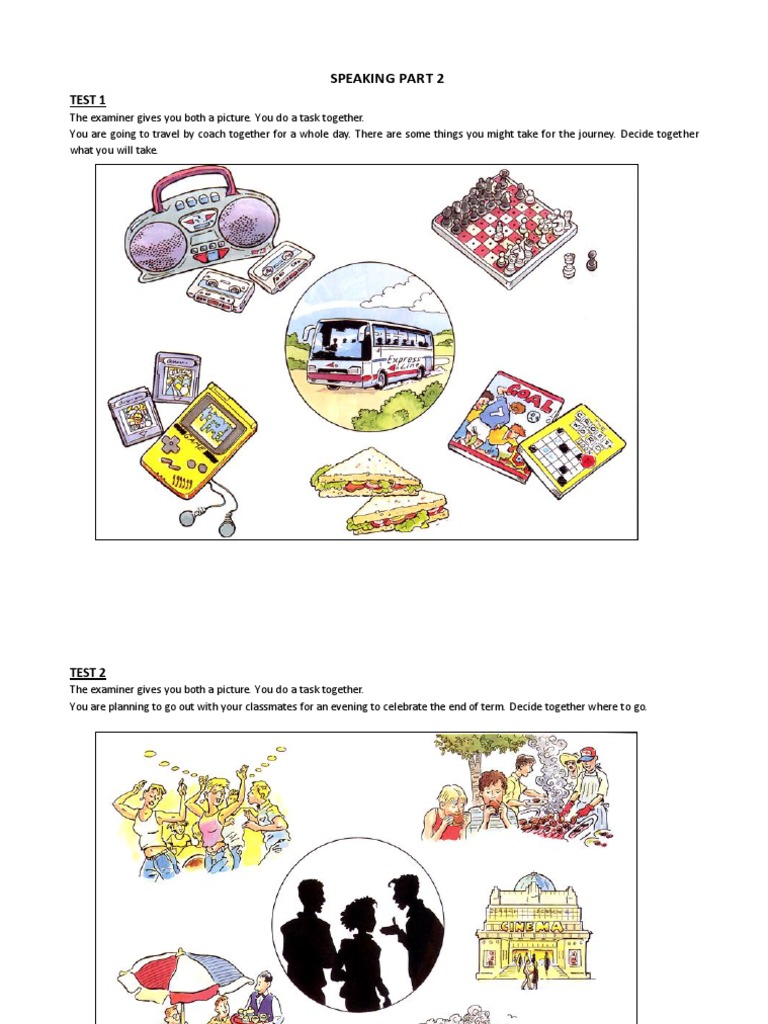 Speaking Part 2: Test 1 | PDF