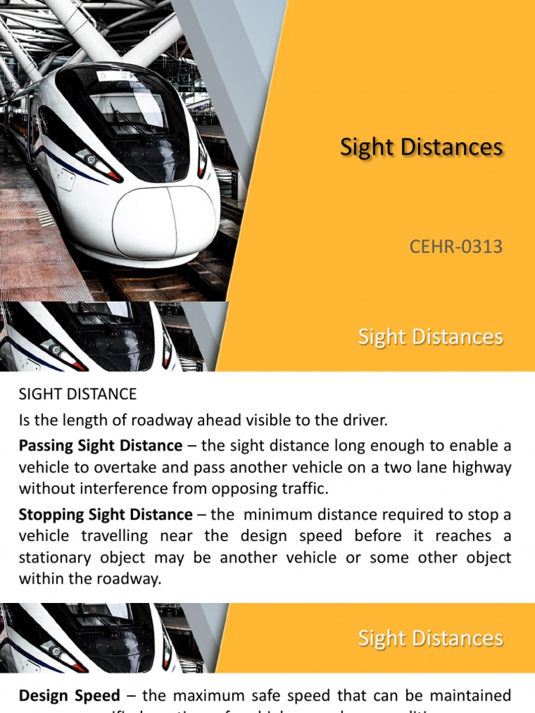 Sight Distances in Highway Engineering | PDF | Transportation Engineering | Transport