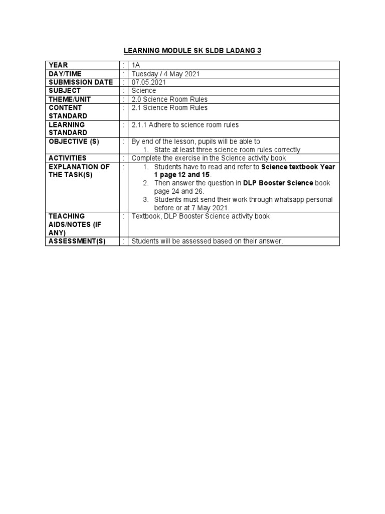 Modul Minggu 15 3 5 Download Free Pdf Teaching Learning