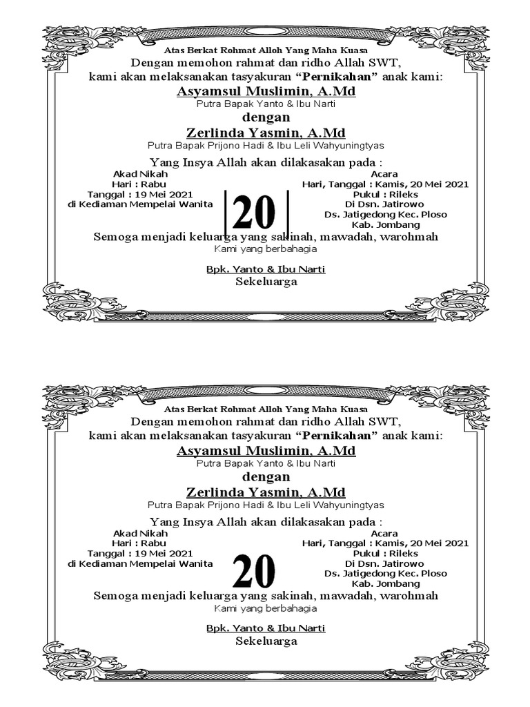 Ucapan Selapan 2 | PDF