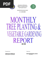 Accomplishment Report in Tree Planting | PDF