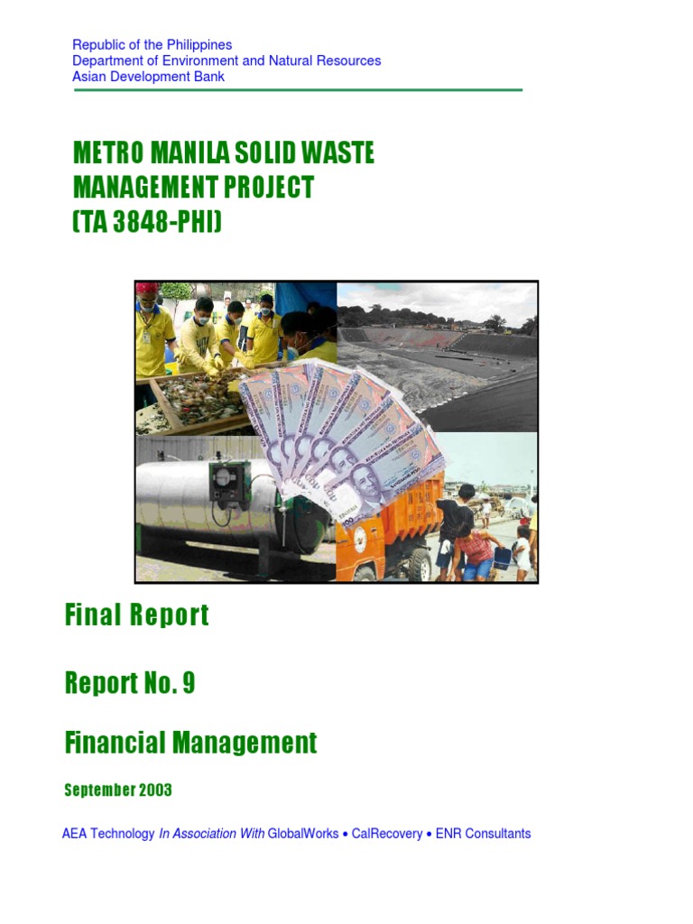 Report 9 Financial | PDF | Waste Management | Waste