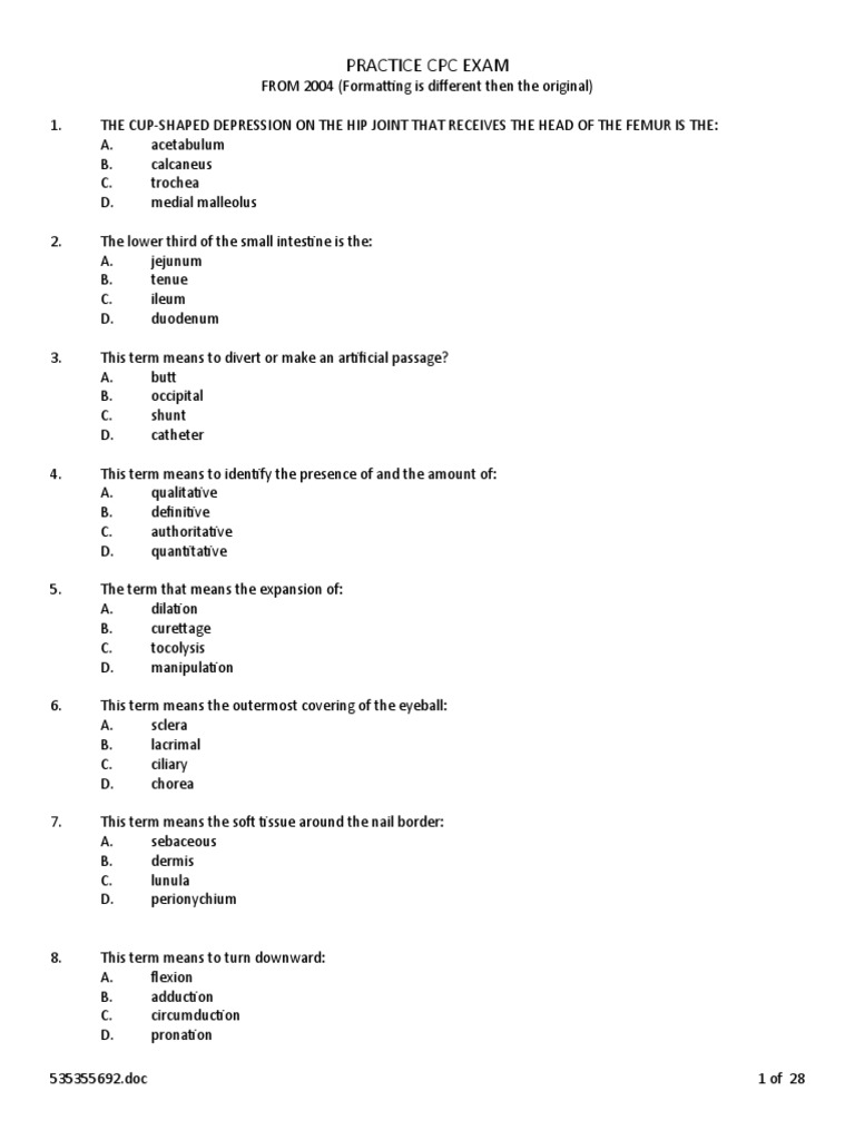 Practice CPC Exam and Pracrtice 2 As One | PDF | Alanine Transaminase ...