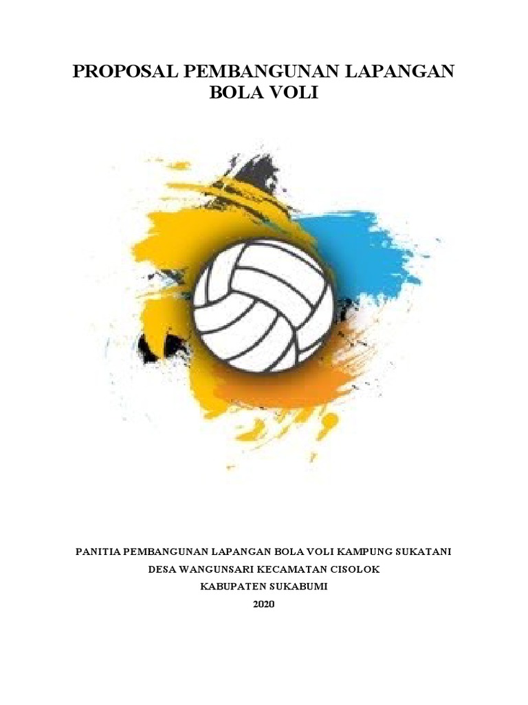 Proposal Pembangunan Lapangan Bola Voli | PDF