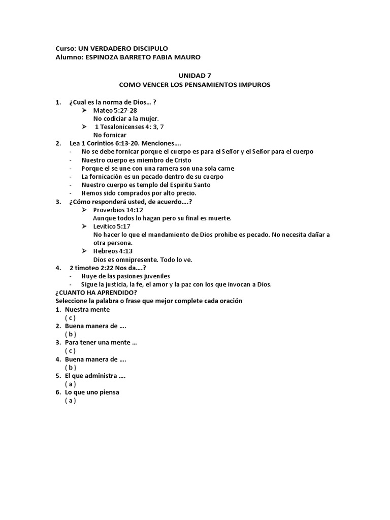 Tareas 002 | PDF | Creencia religiosa y doctrina | Comportamiento religioso y experiencia