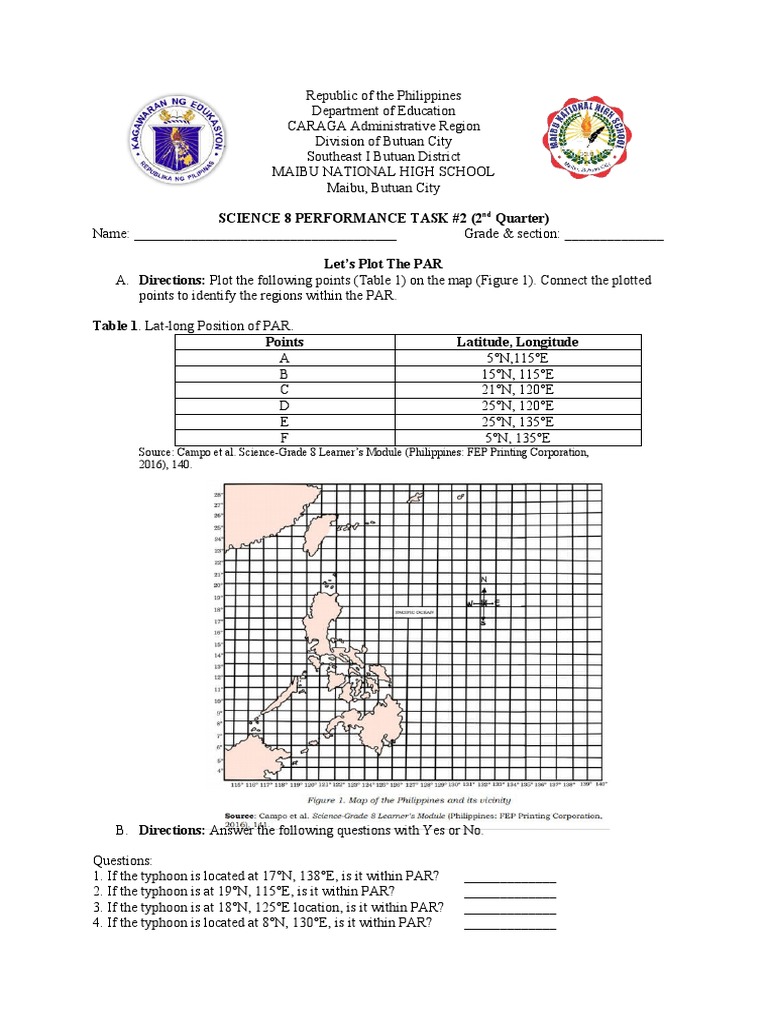 Science 8 Performance Task 2 | PDF
