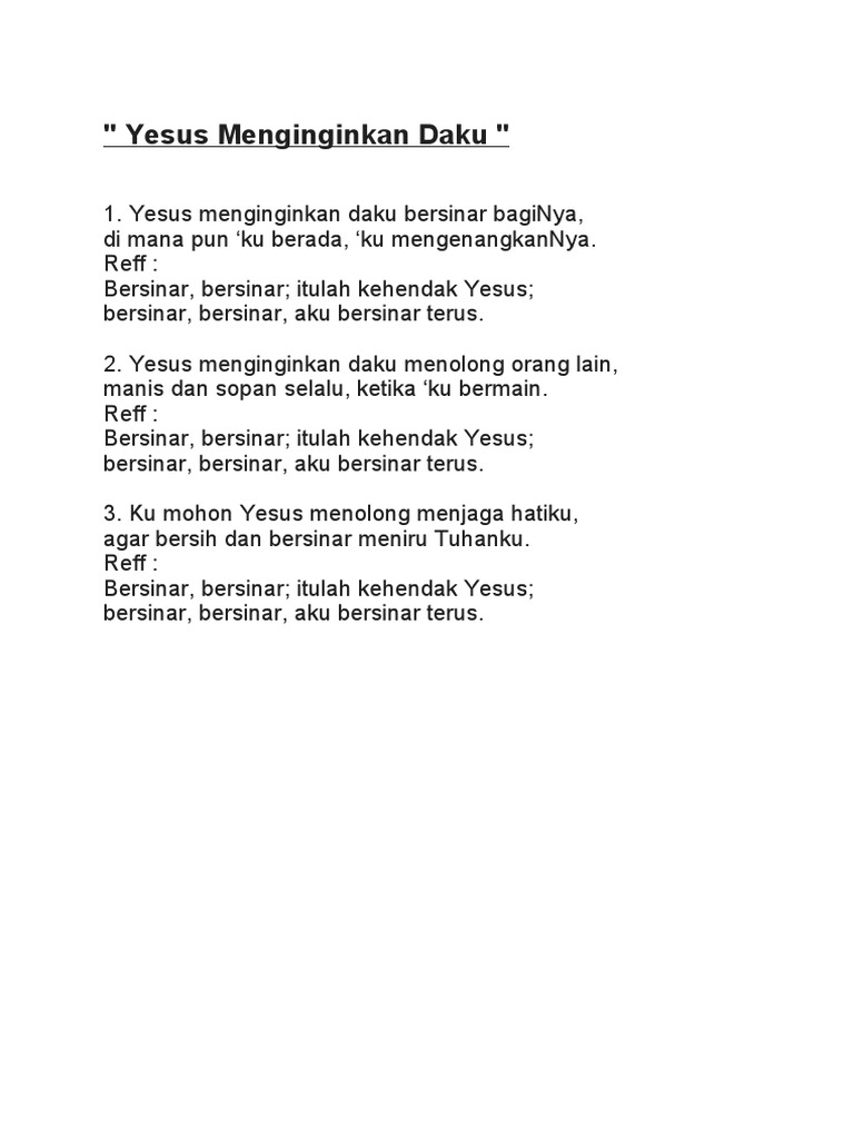 "Bersinar untuk Yesus: Lagu Inspiratif" | PDF | Agama & Spiritualitas