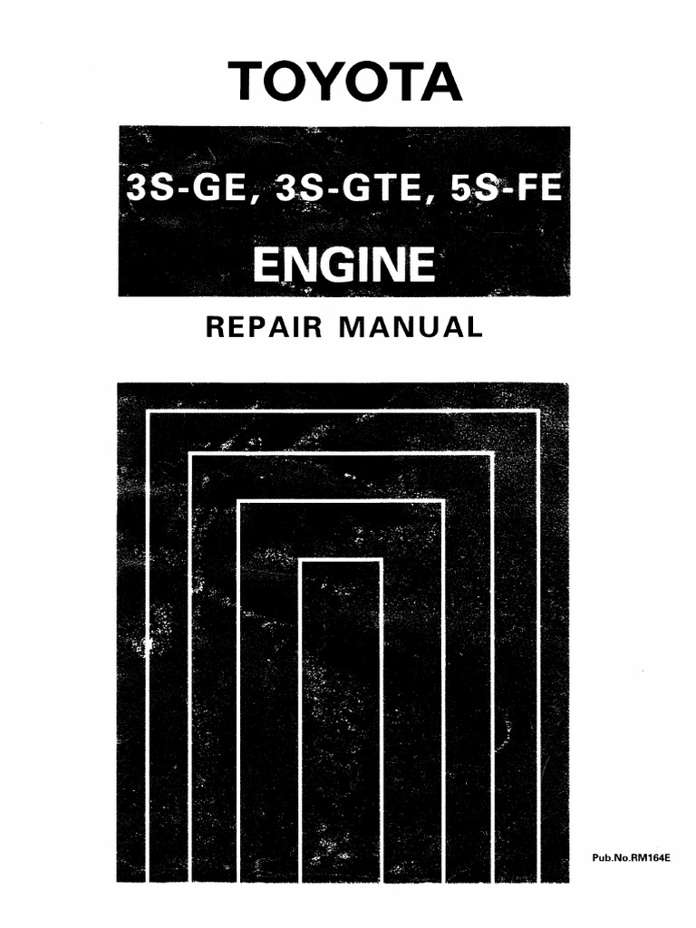 3sge 3sgte 5sfe Engine Repair Manual | PDF