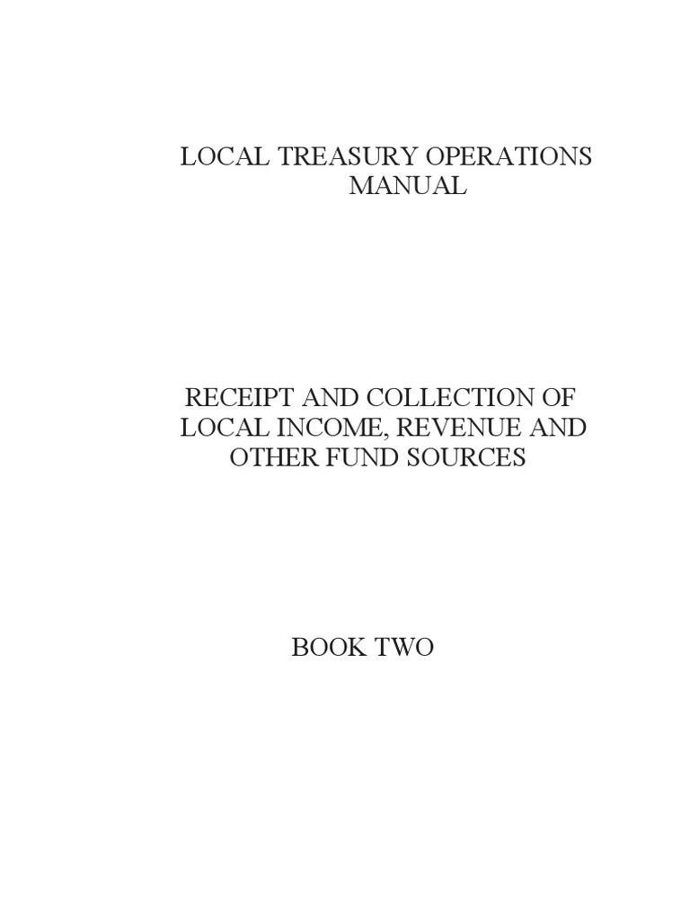 Local Treasury Operations Manual Book 2 | PDF | Taxes | Value Added Tax