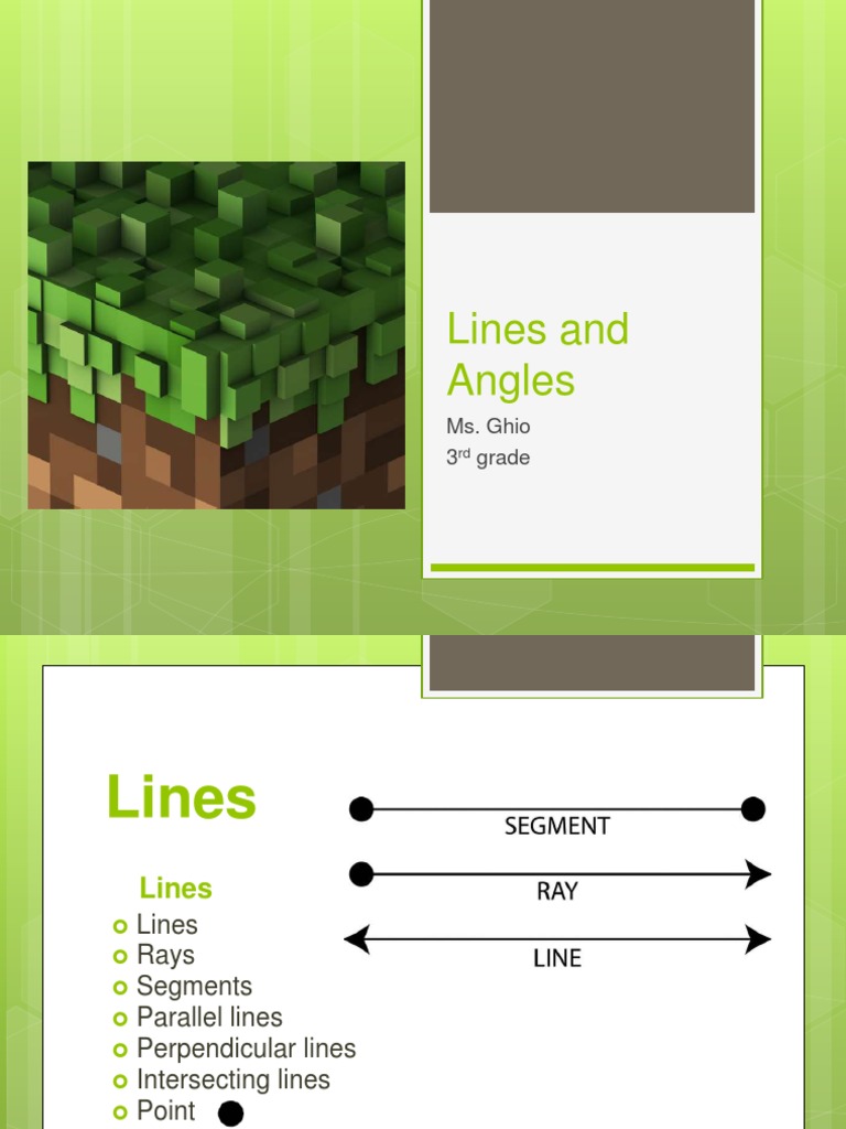 Lines and Angles: Ms. Ghio 3 Grade | PDF