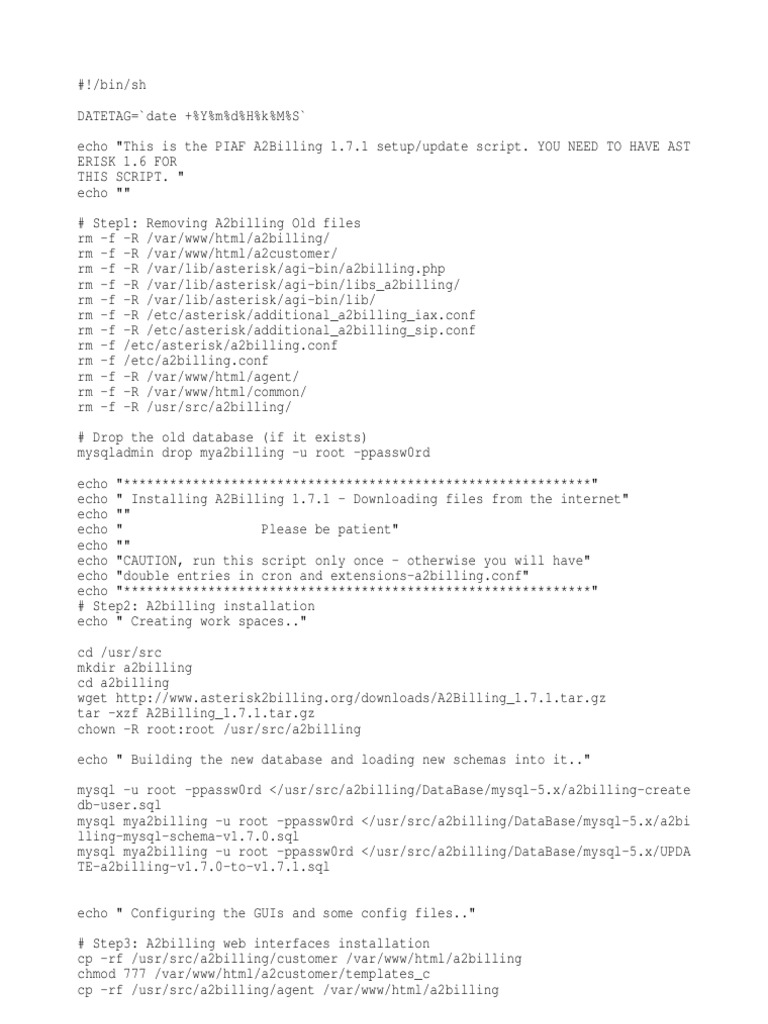A2billing Install | PDF | System Software | Software
