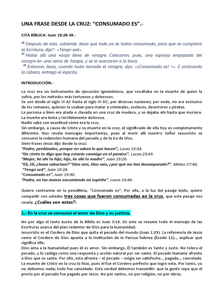 Consumado Es Pdf Jesús Pecado