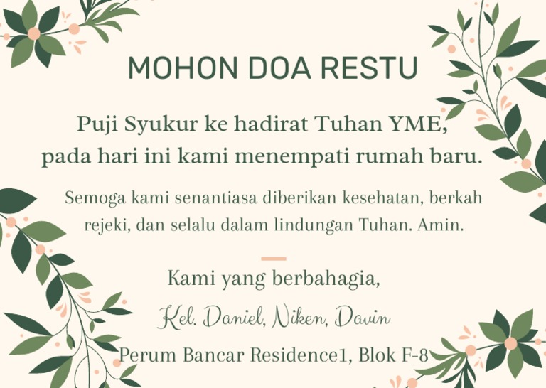Mohon Doa Restu | PDF