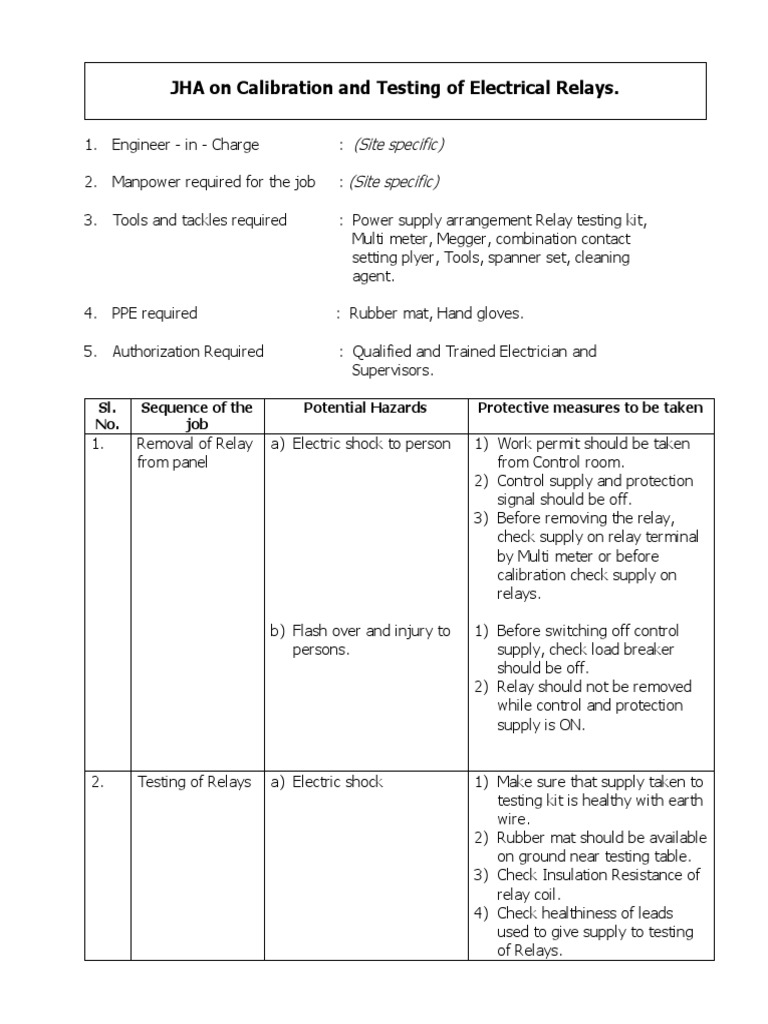 30 JHA On Calibration and Testing of Electrical Relays | PDF | Relay ...