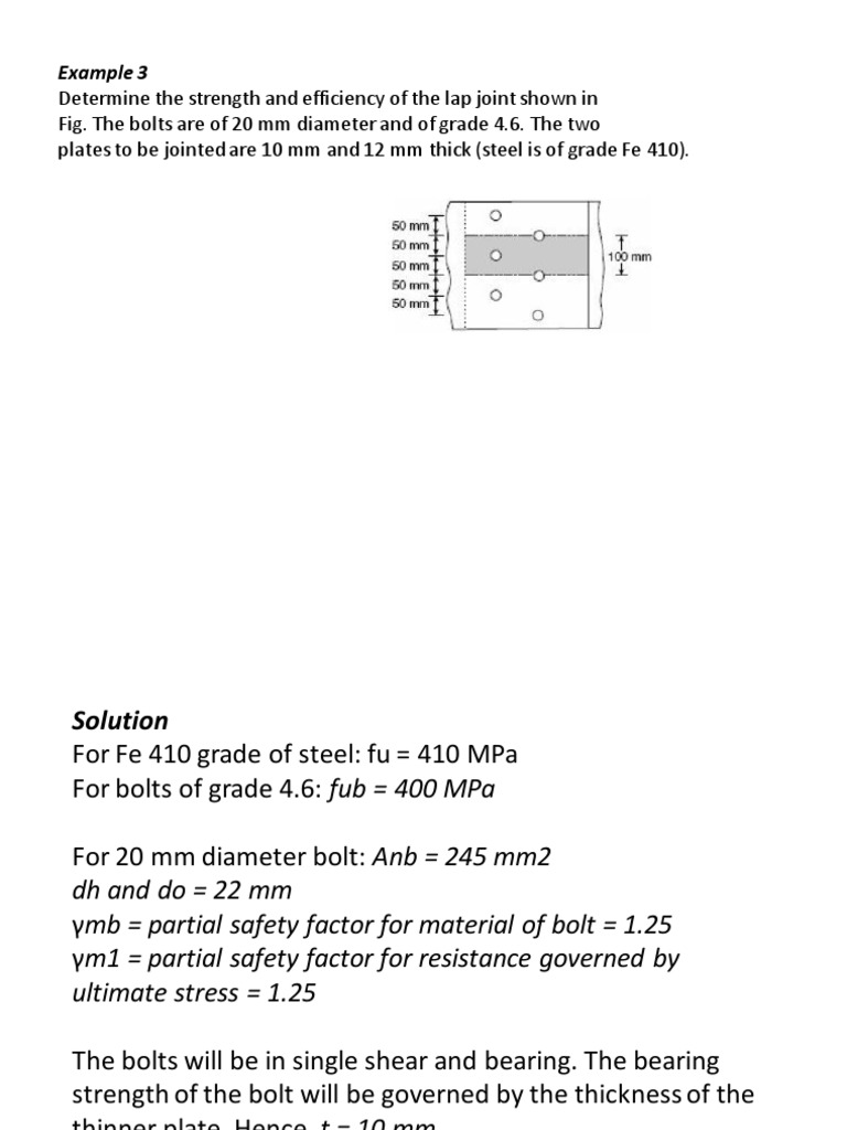Engineering Lap Joint Analysis | PDF