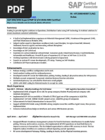 SAP EWM Sample Resume 1 | PDF | Warehouse | Sap Se