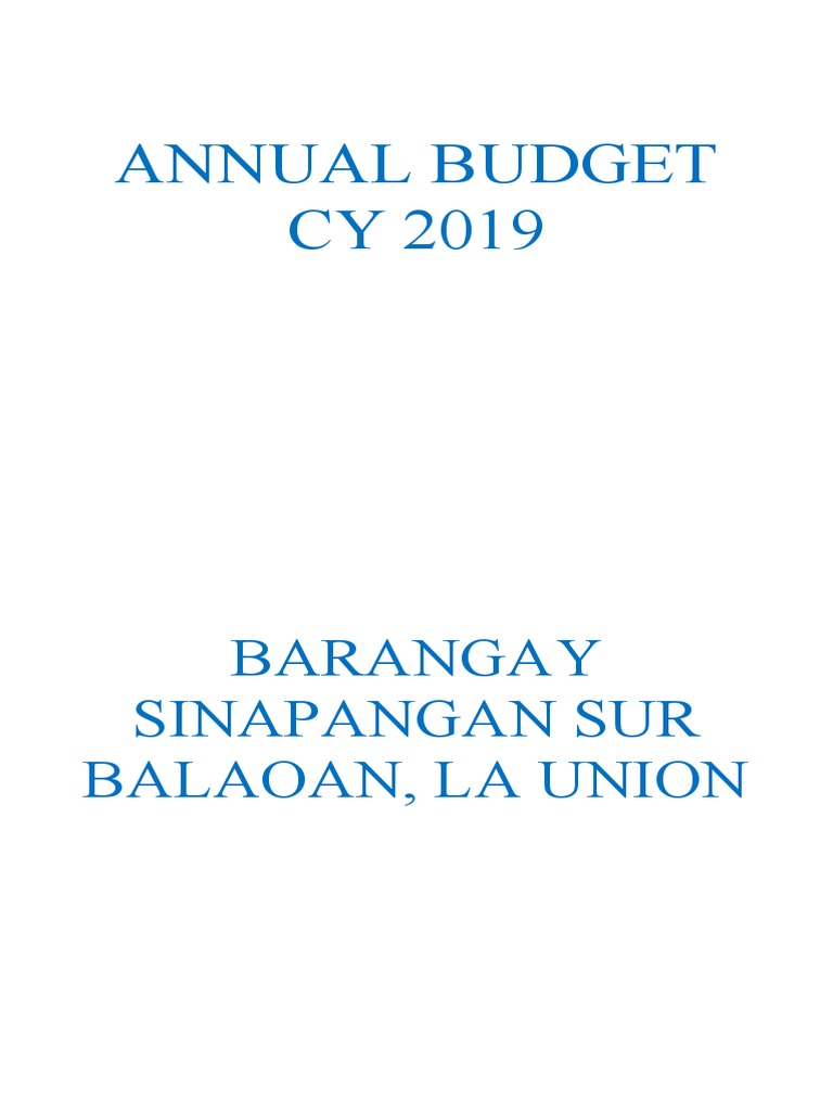 Barangay Budget Resolutions | PDF | Economies | Government