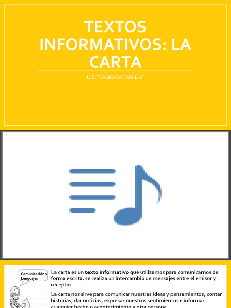Textos Informativos La Carta | PDF