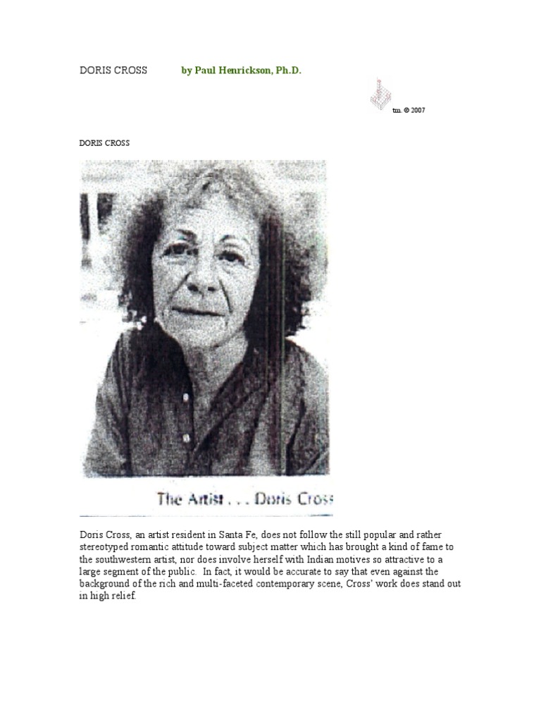 Doris Cross | PDF | Stereotypes