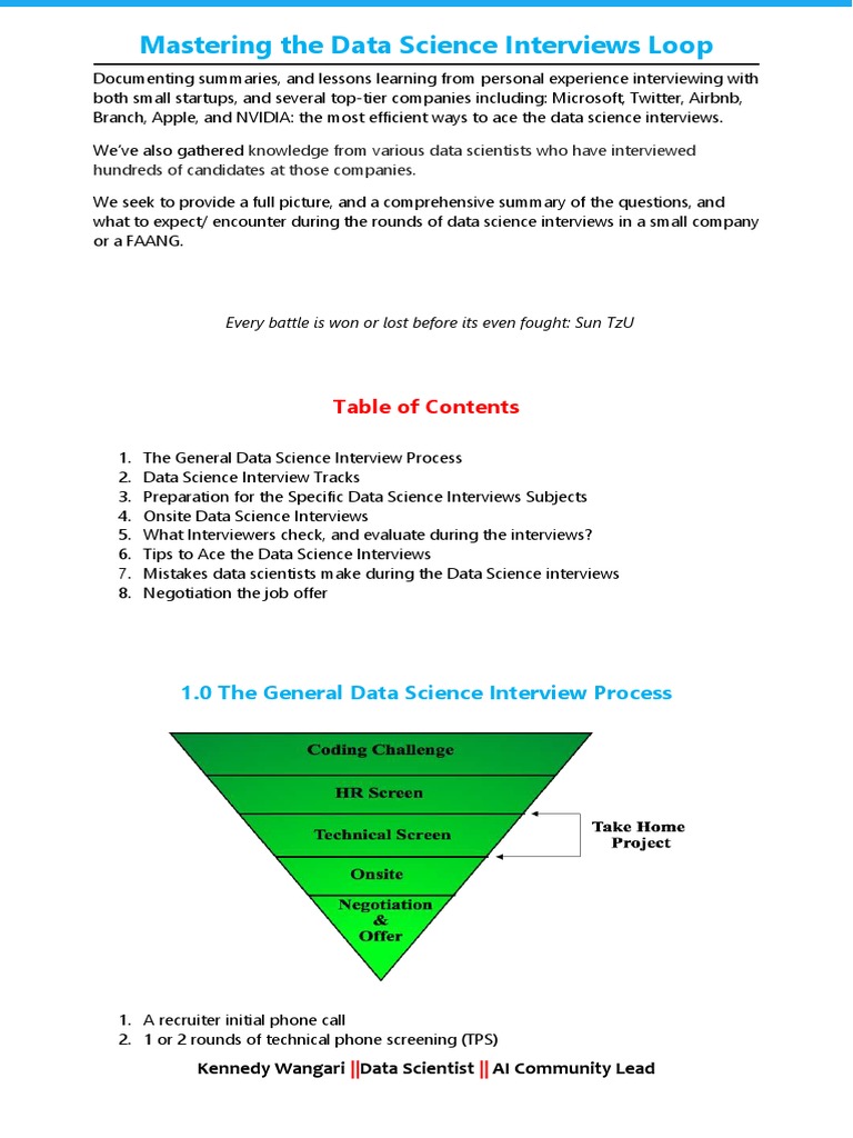 Mastering Data Science Interview Loops | PDF | Statistics | Machine ... Mastering Data Science Interview Loops | PDF | Statistics | Machine ...