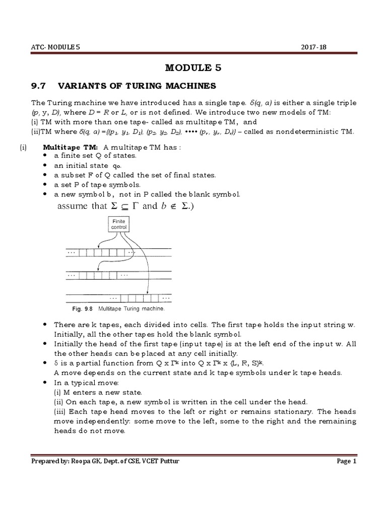 ATC Notes Module 5 | PDF | Computational Complexity Theory | Automata ...