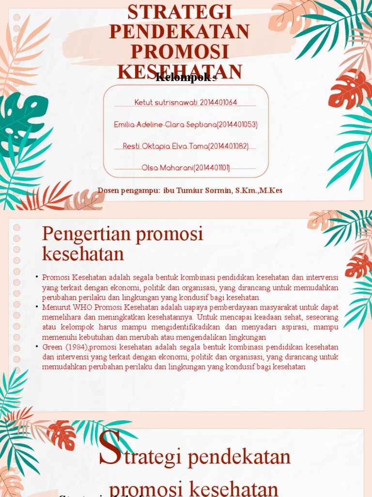 Kel.5 Strategi Promkes | PDF