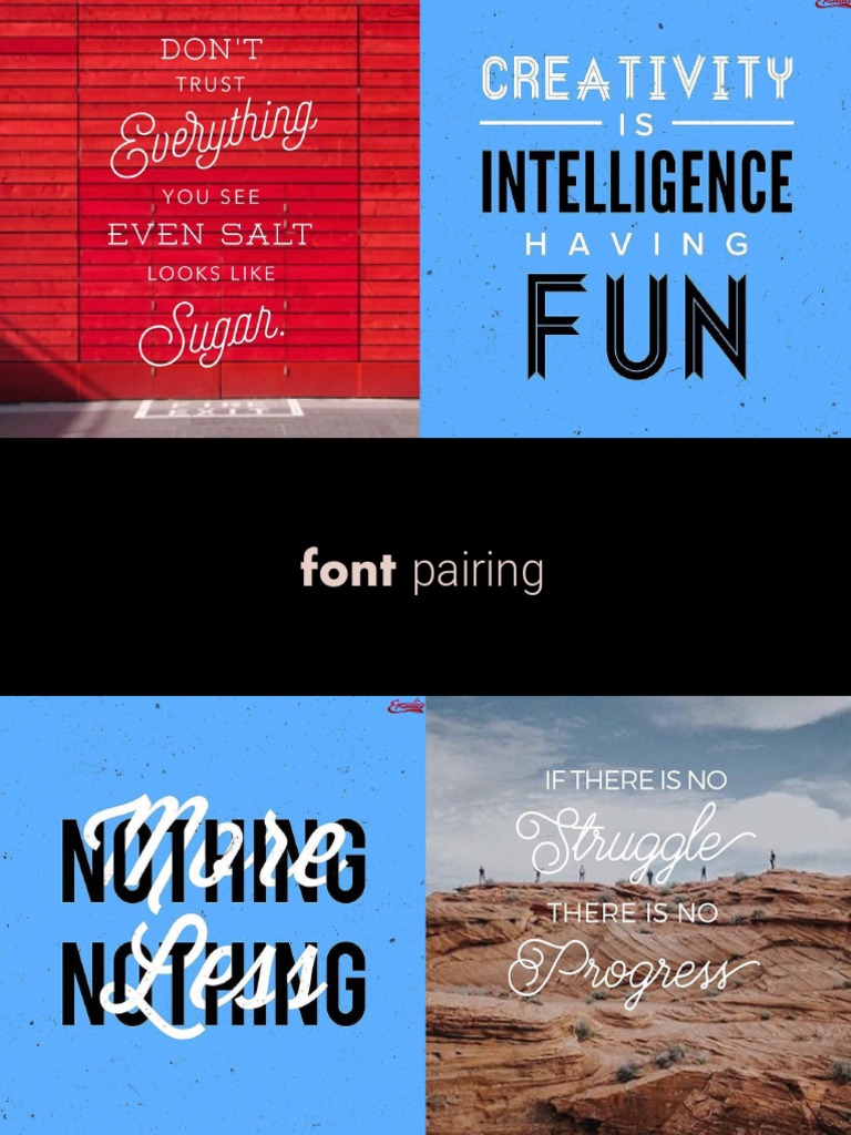 FontPairing Guide+ | Download Free PDF | Typefaces | Serif