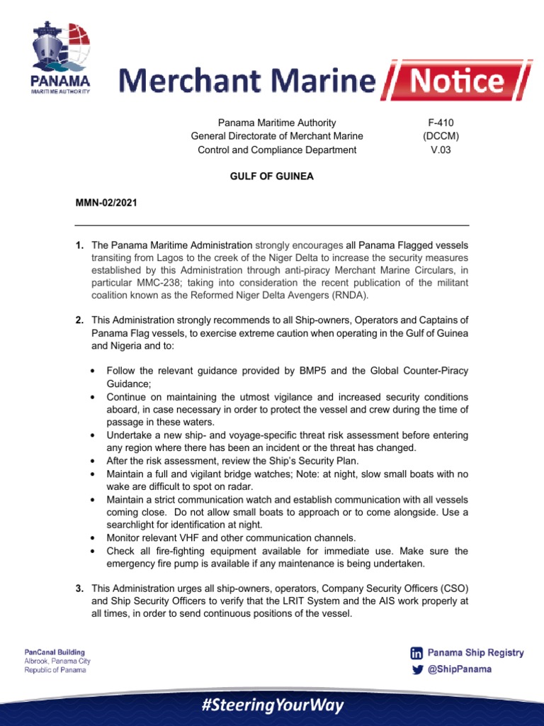 MMN 02 2021 07 01 2021 Gulf of Guinea | PDF | Ships | Naval Warfare