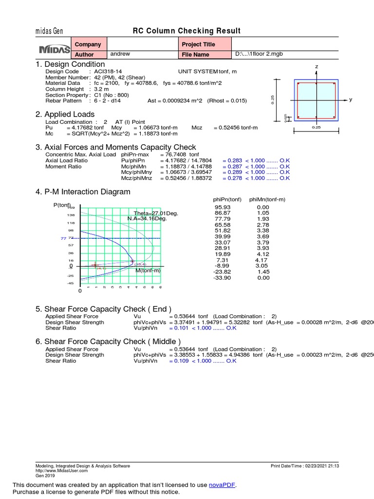 Midas Gen: 1. Design Condition | PDF | Computing | Software Engineering