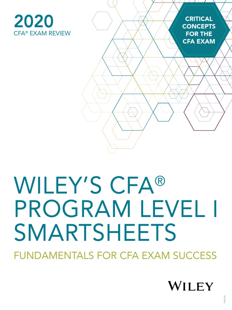 CFA Level I SmartSheet 2020 | PDF | Probability Distribution | Mode ...