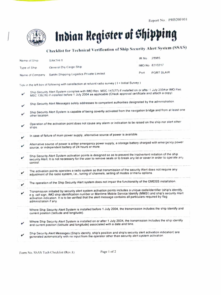 Ssas Checklist | PDF | Electronics | Computing