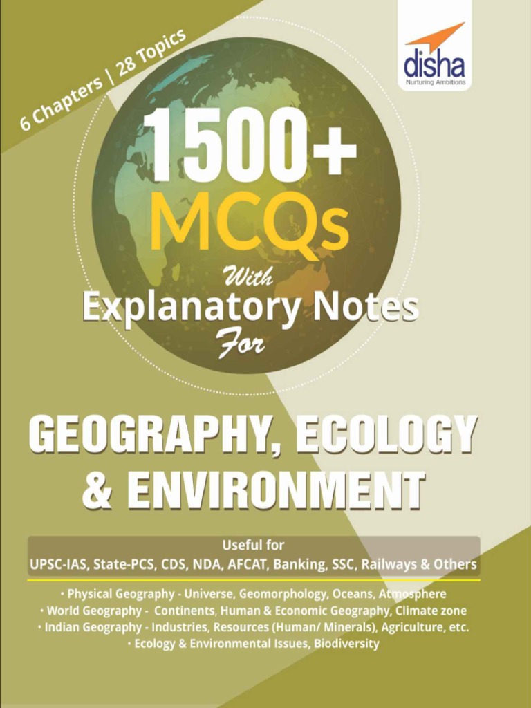 Geography Ecology 1500 Mcqs With Explanatory Note | PDF | Apsis | Planets