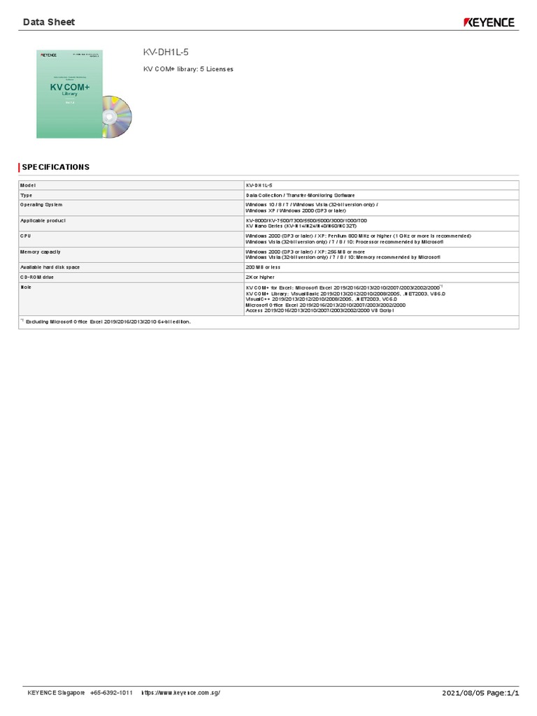 KV DH1L 5 - Datasheet | PDF | Microsoft Windows | Windows Xp