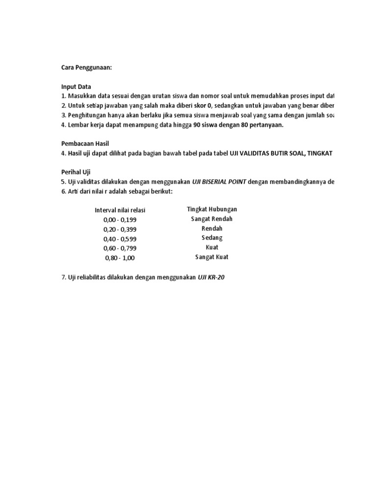 Skoring dan Analisis Tes RMIB | PDF
