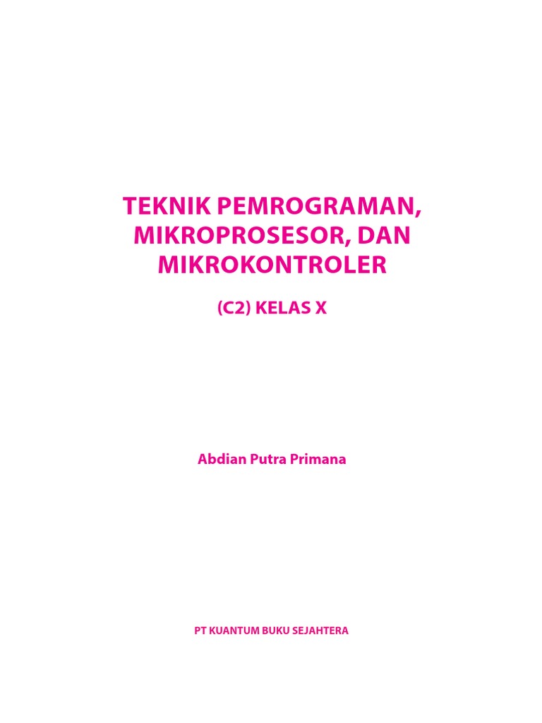 Teknik Pemrograman Mikroprosesor Dan Mikrokontroler C2 Kelas X 1 18 ...