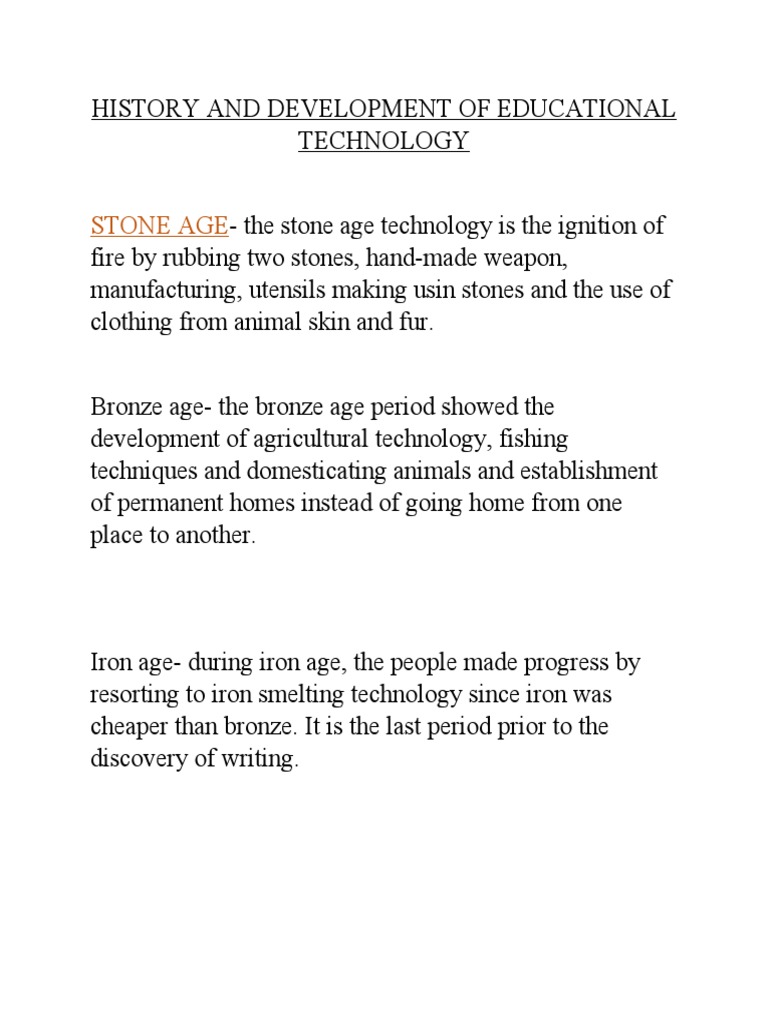 Evolution of Technology Through Ages | PDF | Social Science
