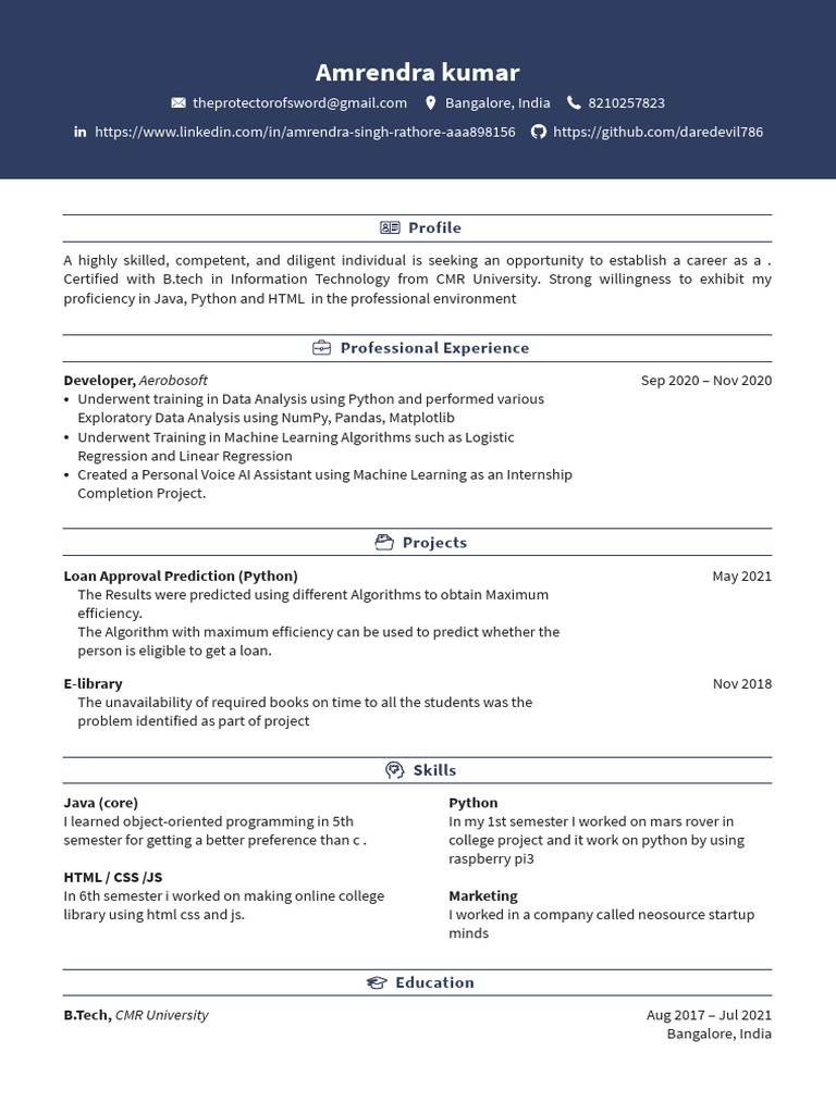 Amrendra Kumar: Bangalore, India 8210257823 | PDF | Machine Learning | Learning