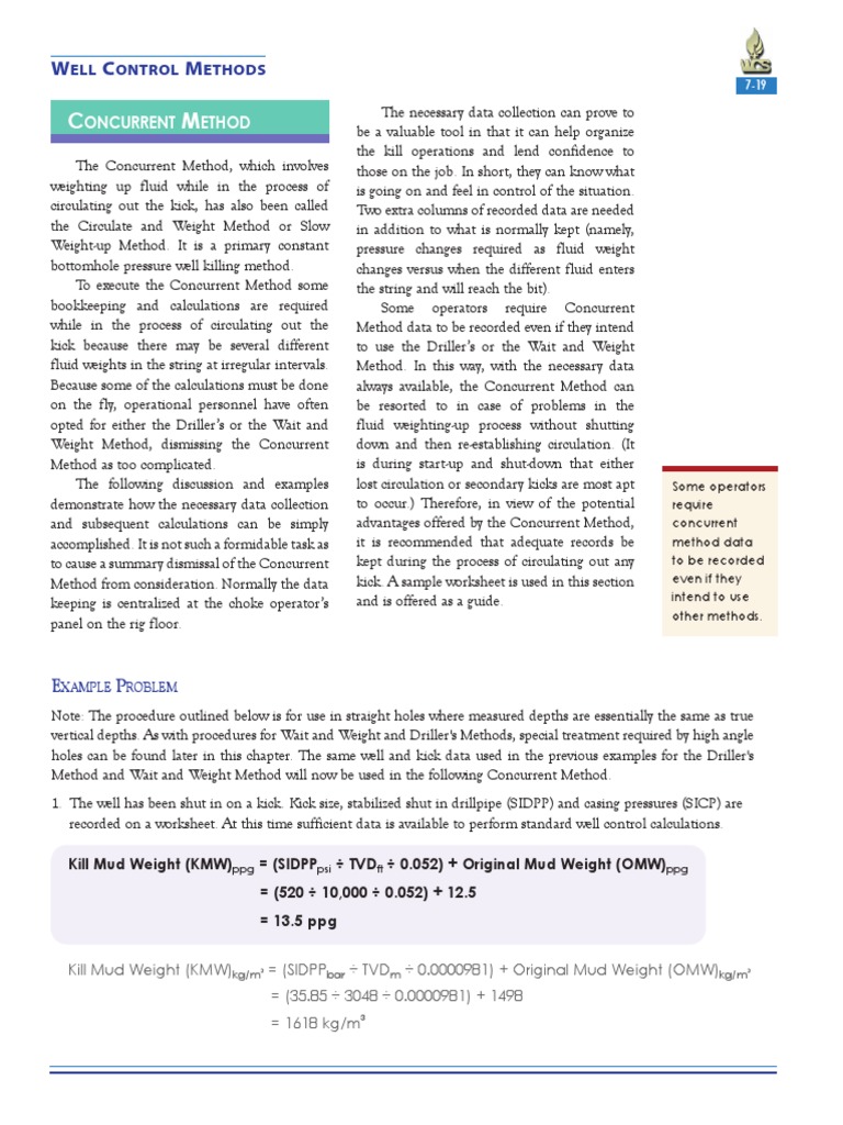 An Example of Using the Concurrent Method for Circulating Out a Kick in ...