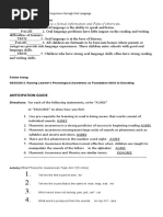 Early Grades Reading Assessment: (EGRA) - Components | PDF | Phonics ...